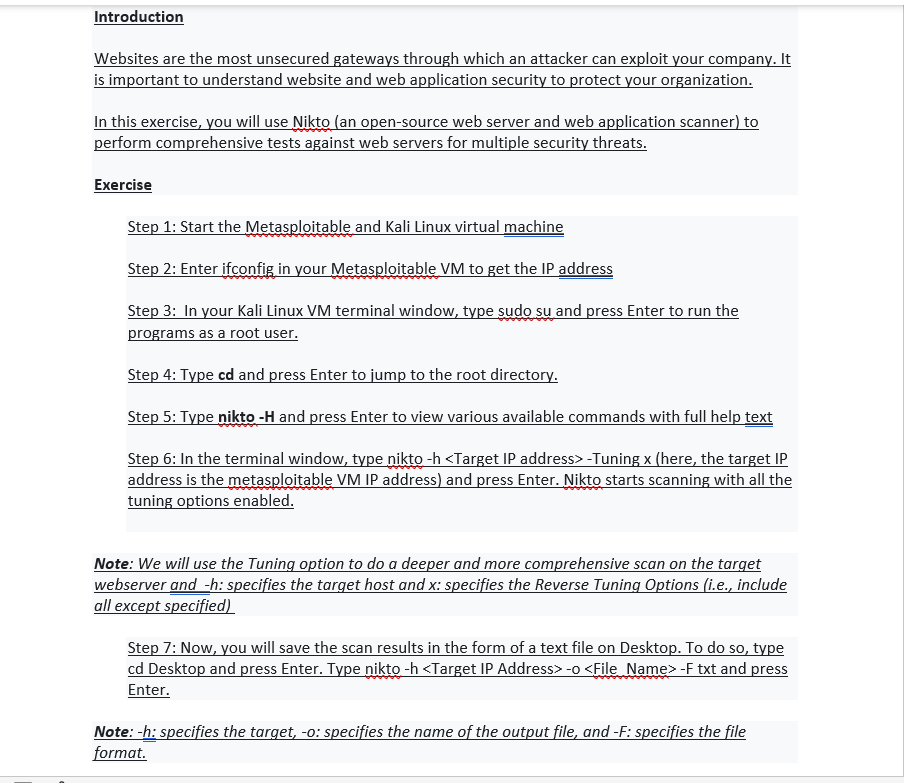 Solved Identify some vulnerabilities that was detected and | Chegg.com