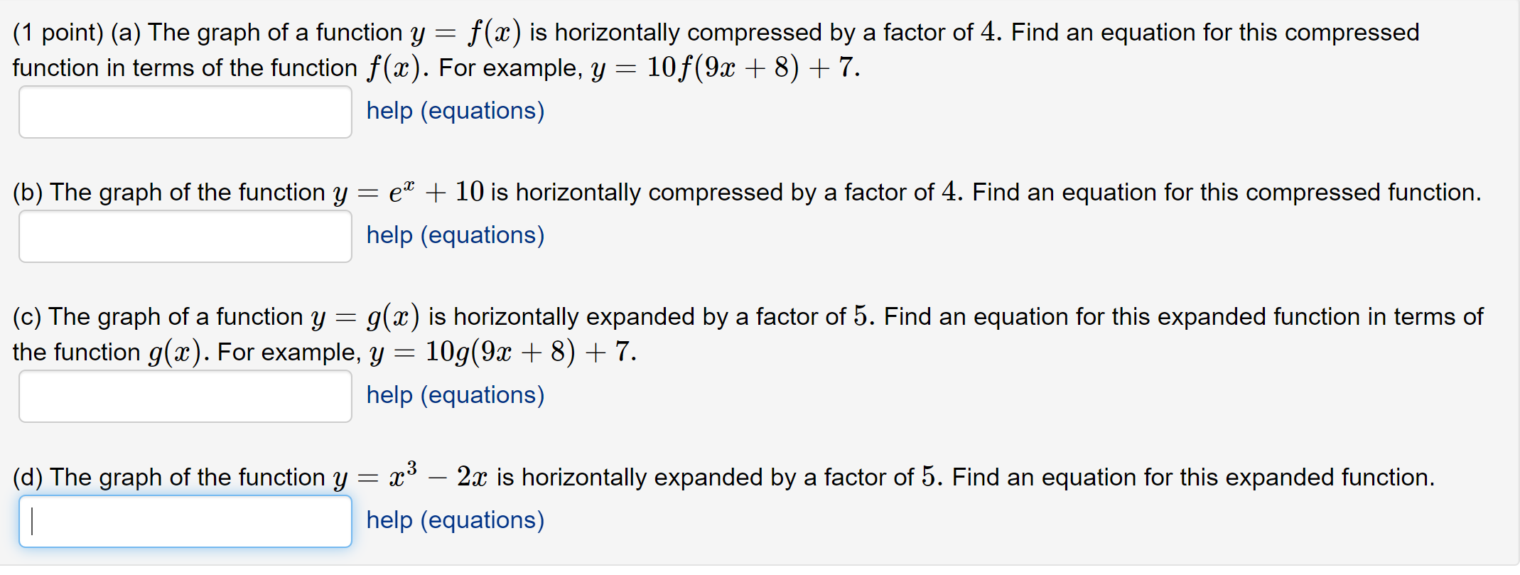 Solved (1 point) (a) The graph of a function y=f(x) is | Chegg.com