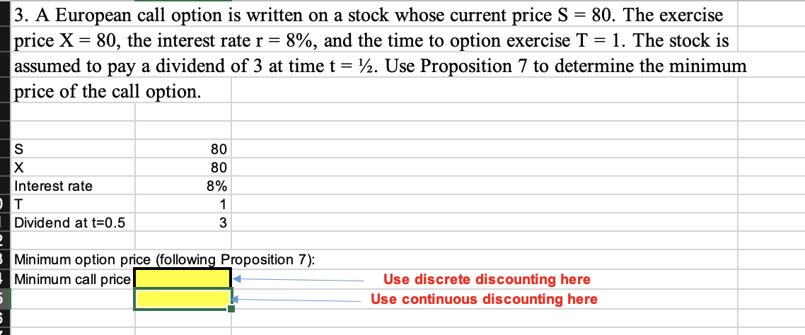 Solved 3. A European call option is written on a stock whose | Chegg.com