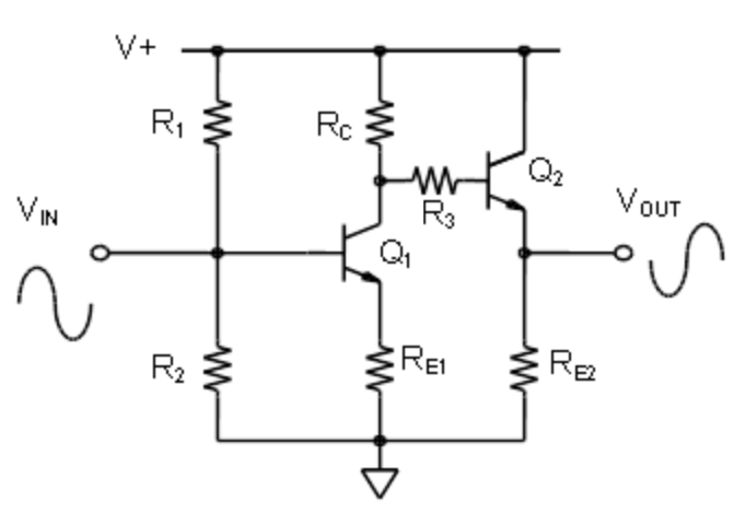 Solved MULTISTAGE AMPLIFIER EXERCISES. A common emitter | Chegg.com