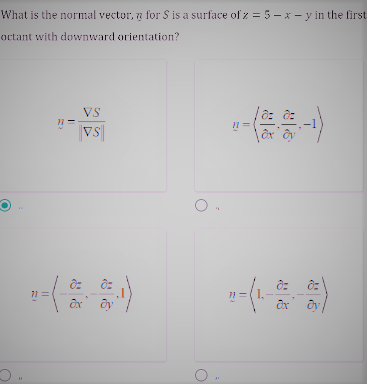 Solved What is the normal vector, n for S is a surface of z | Chegg.com