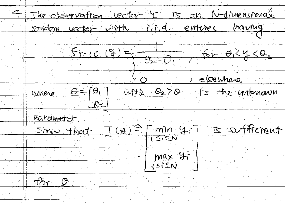 Solved 4. The observation lector y is an N-dimensional | Chegg.com