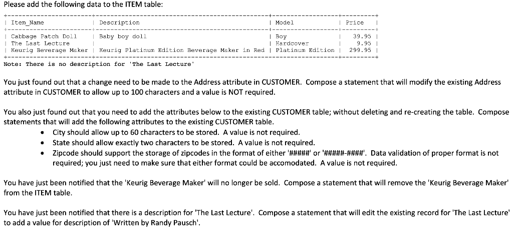 Solved Create a script, called ‘yourlastname_HW6.sql’ that | Chegg.com