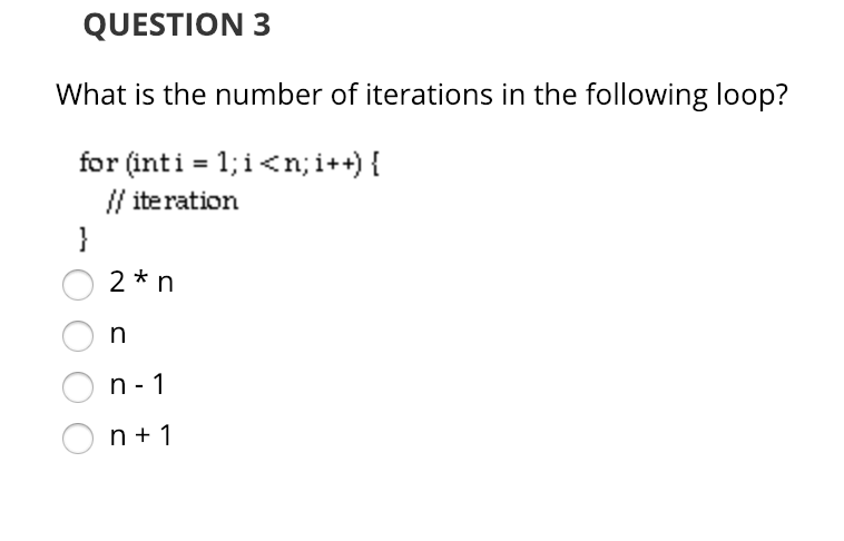 Solved QUESTION 1 The following loop displays__. for | Chegg.com
