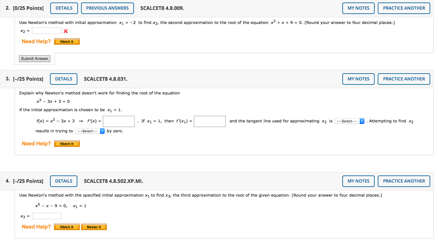 Solved 2. [0/25 Points] DETAILS PREVIOUS ANSWERS SCALCET8 | Chegg.com