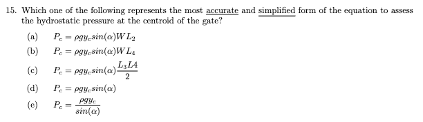 Solved Consider a triangular gate of height L4 and base L3 | Chegg.com