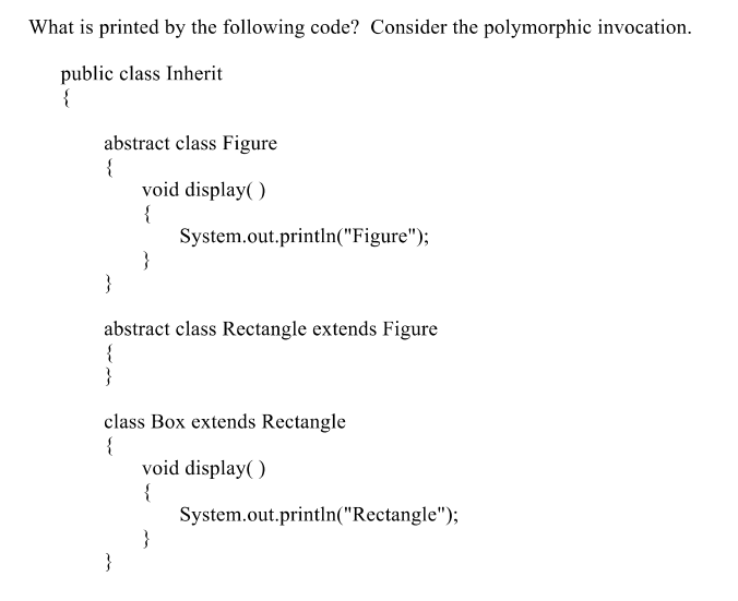 Solved What is printed by the following code? Consider the | Chegg.com