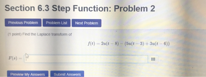 Solved Section 6 3 Step Function Problem 2 Previous Problem
