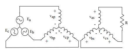 Solved A YY transformer loaded by a single-phase load | Chegg.com