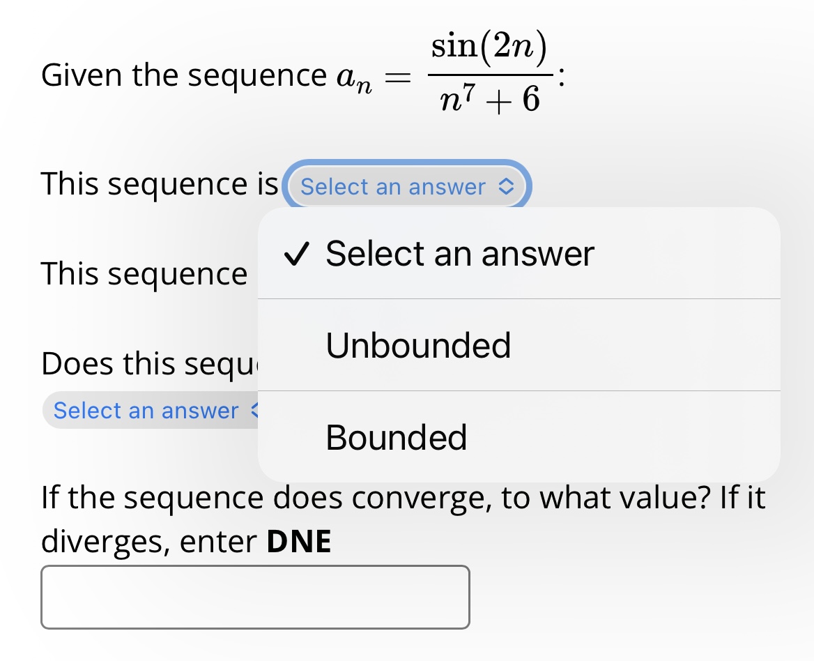 Solved Given the sequence \\( a_{n}=\\frac{\\sin (2 | Chegg.com