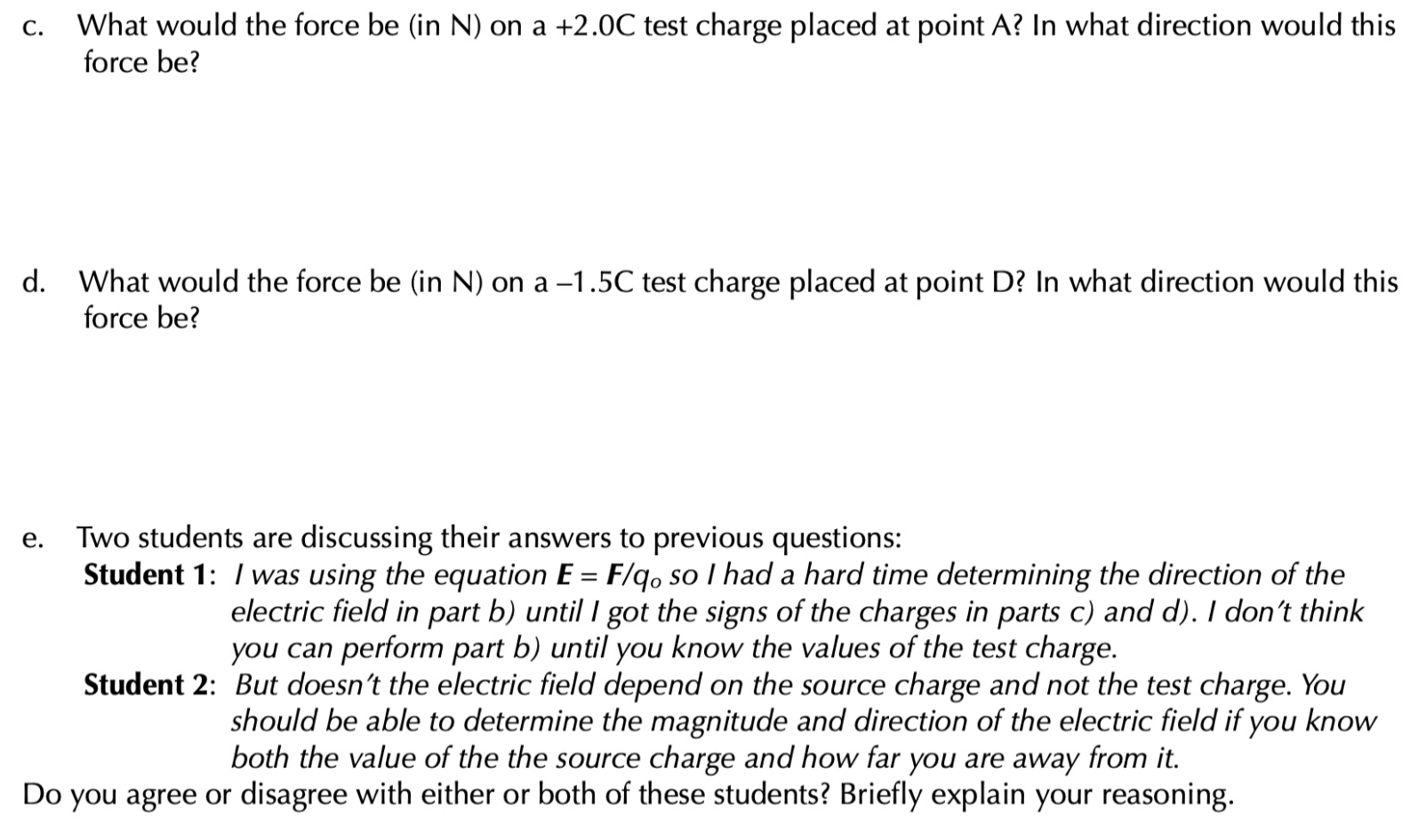 Solved The figure shows a negative "source" charge which has | Chegg.com