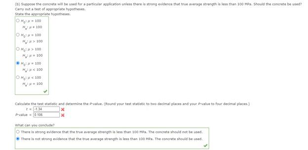 Solved The accompanying data is on cube compressive strength | Chegg.com