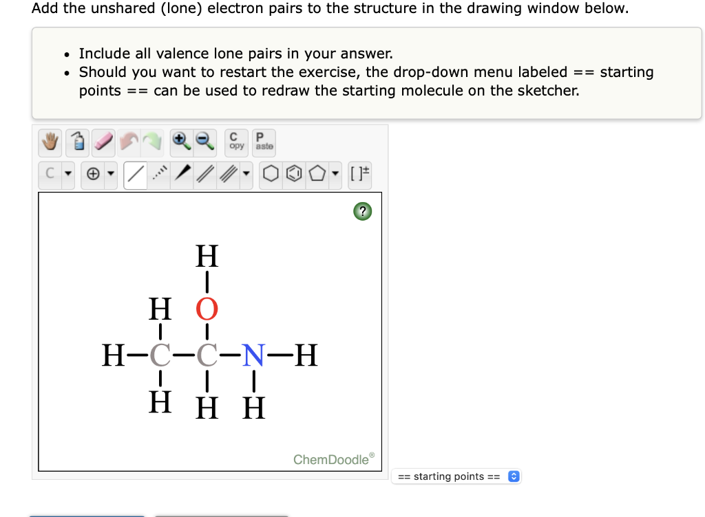Solved Add the unshared (lone) electron pairs to the | Chegg.com