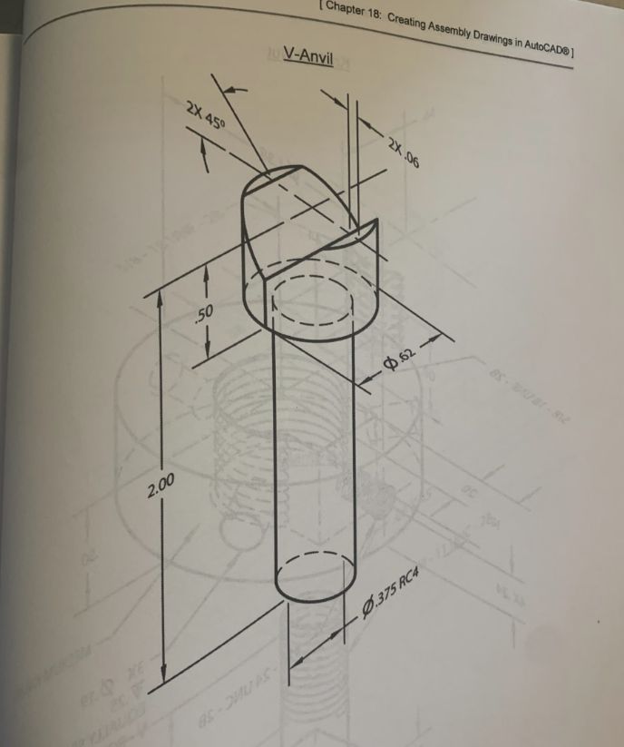 Solved Please help draw the attached V-anvil in Fusion 360. | Chegg.com