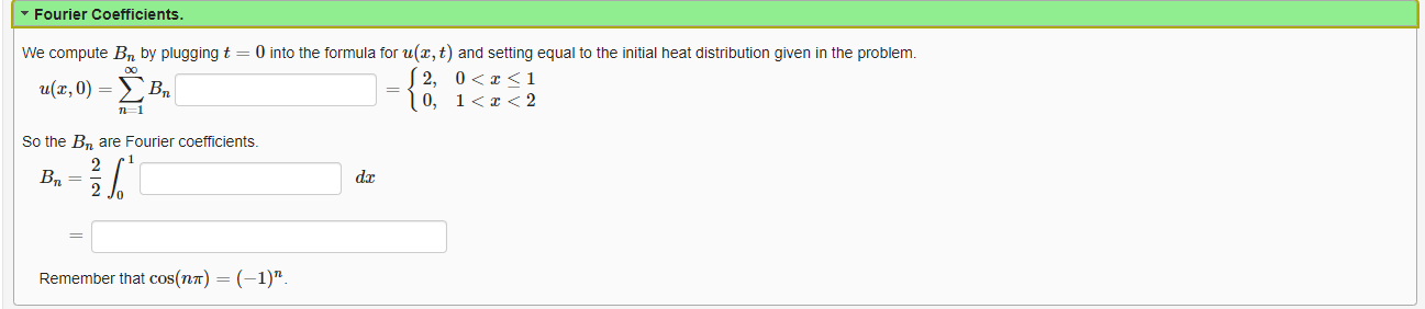Solved (1 point) in your answers below, for the variable | Chegg.com