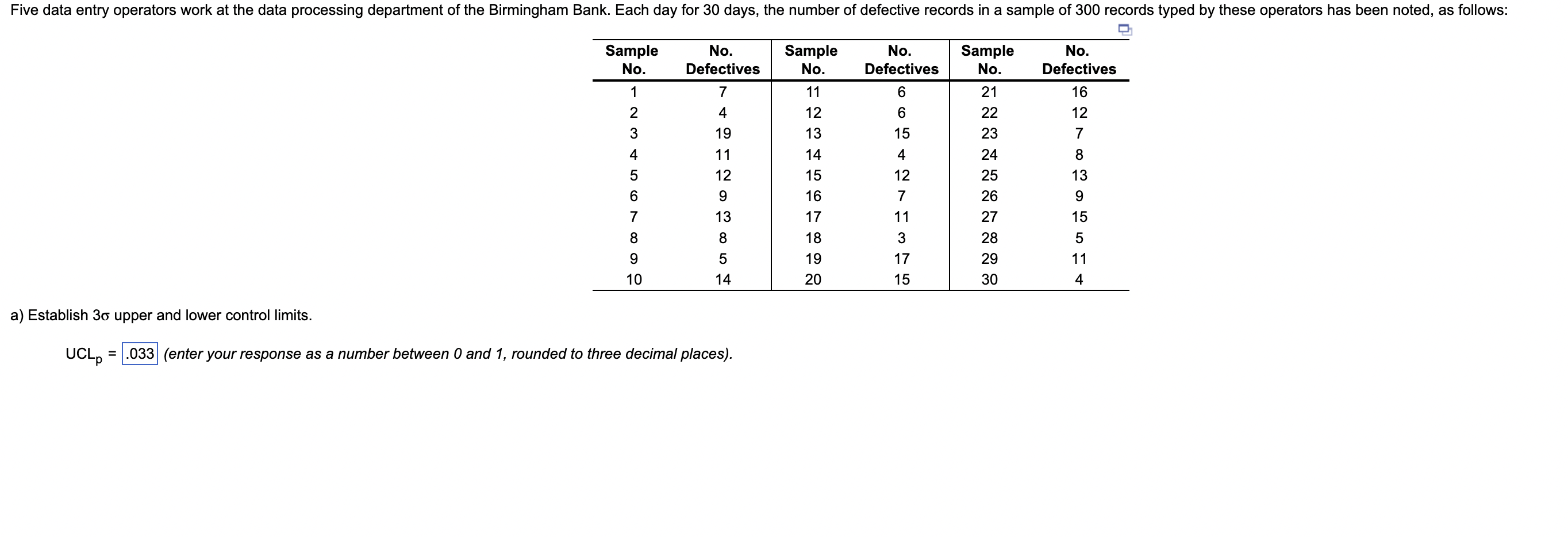 Solved Five data entry operators work at the data processing | Chegg.com
