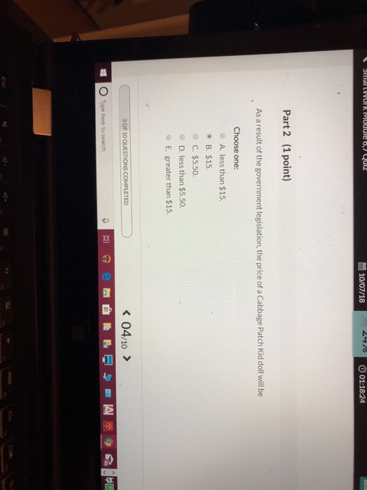 Solved Part 1 (1 point) See Hint Suppose the government | Chegg.com