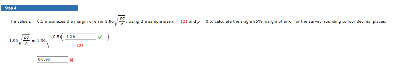 Solved The value p=0.5 maximizes the margin of error | Chegg.com