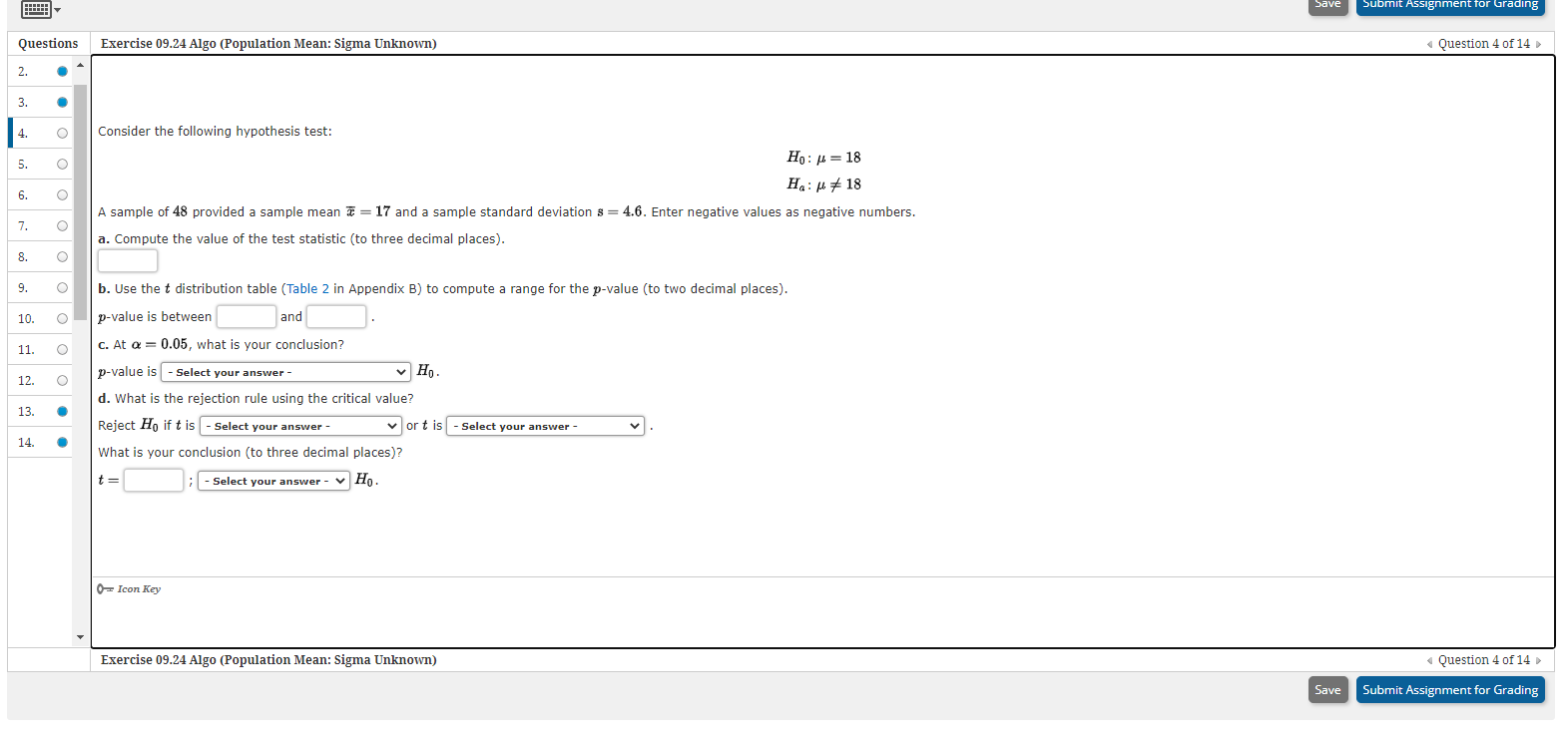 Solved Save Submit Assignment for Grading Questions Exercise | Chegg.com
