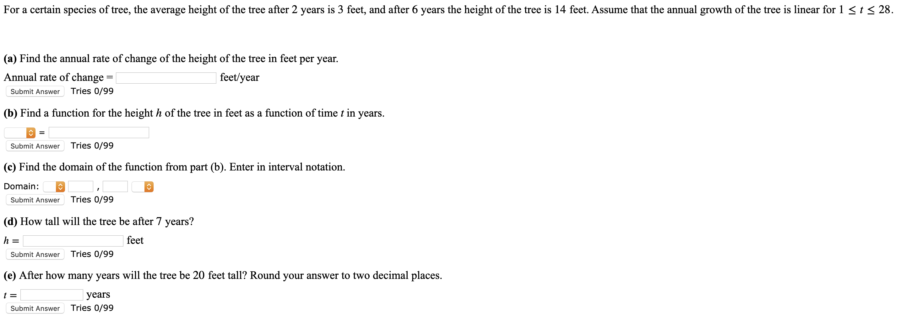 For a certain species of tree, the average height of | Chegg.com