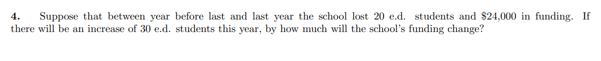 Solved 4. Suppose that between year before last and last | Chegg.com