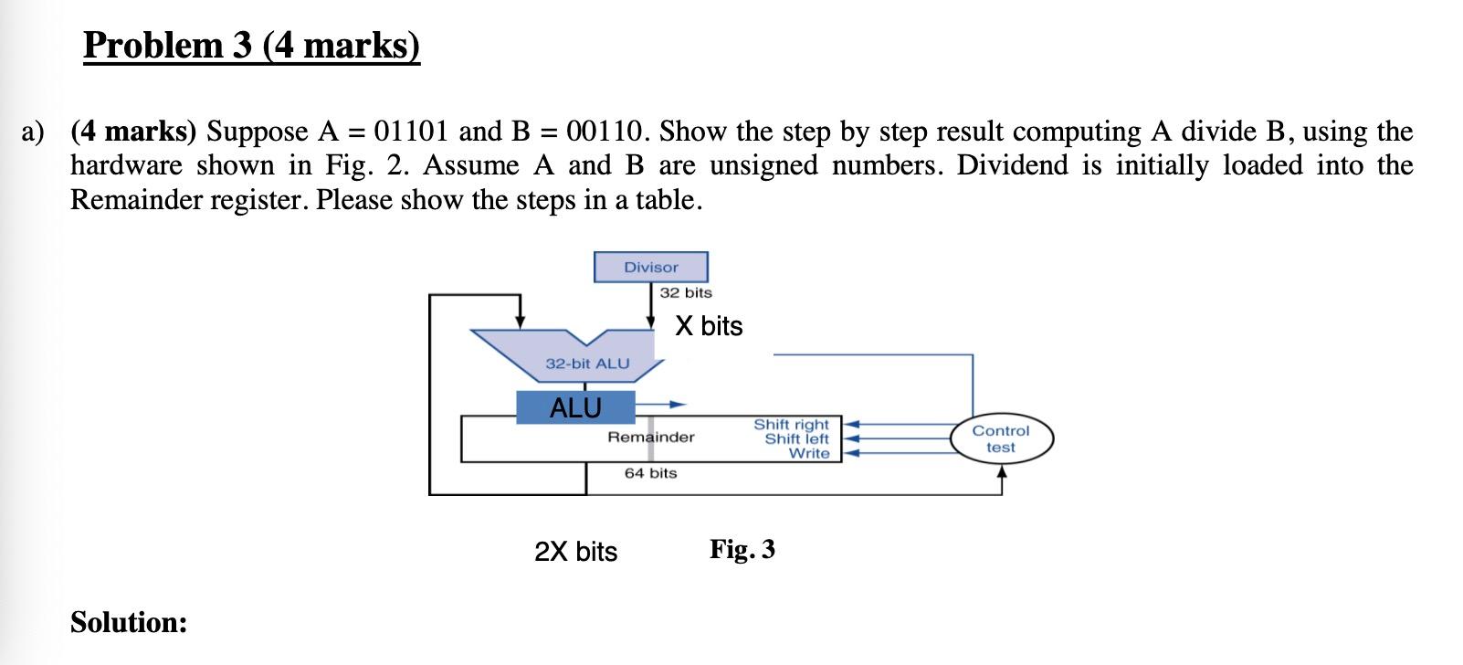 Solved Problem 3 (4 marks) a) (4 marks) Suppose A = 01101 | Chegg.com