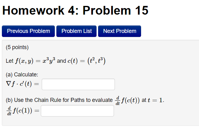 Solved (5 points)Let f(x,y)=x3y3 ( , )= 3 3 and | Chegg.com