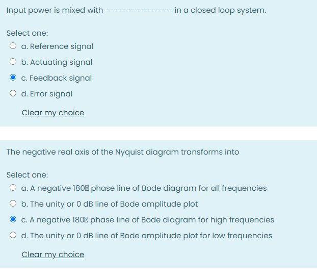 Solved Input power is mixed with - in a closed loop system. | Chegg.com
