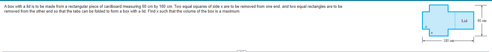 Solved A box with a lid is to be made from a rectangular | Chegg.com