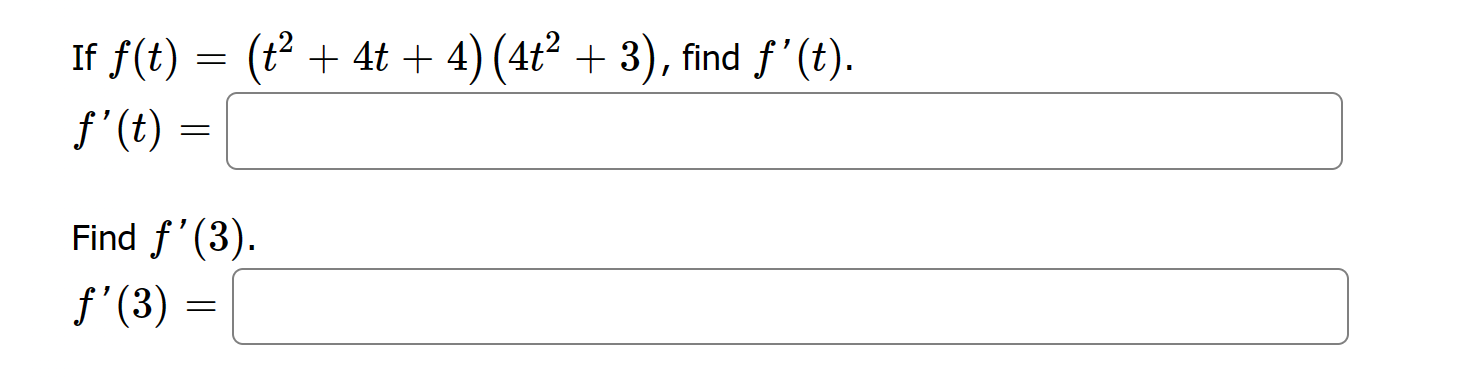 Solved If f(x)=3x5−8ex Find f′(2). Find f′′(x). Find f′′(2). | Chegg.com