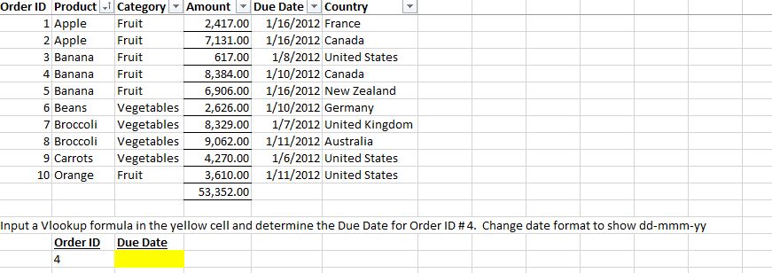 Solved can you please give me a screen shot of the vlookup | Chegg.com