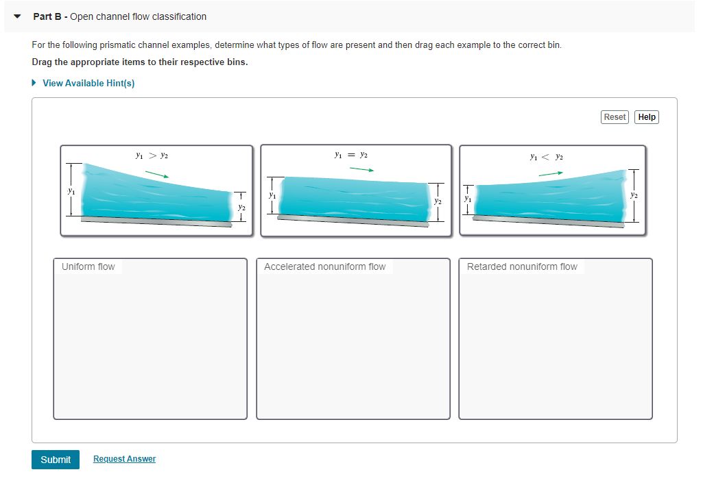 Solved Part B - Open channel flow classification For the | Chegg.com