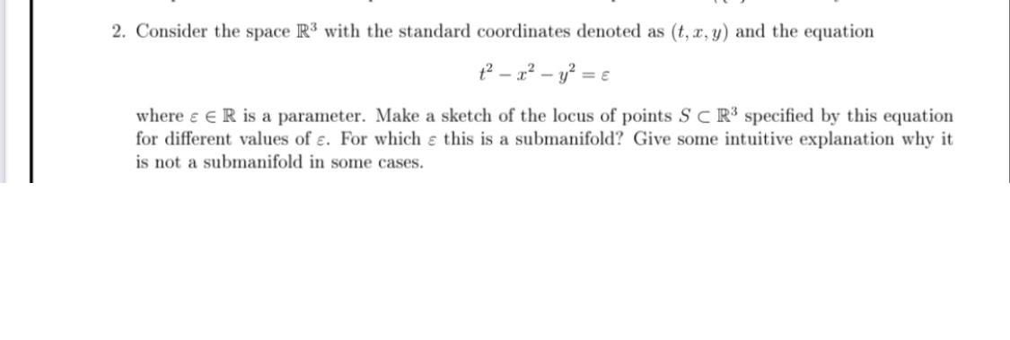 Consider the space R3 with the standard coordinates | Chegg.com