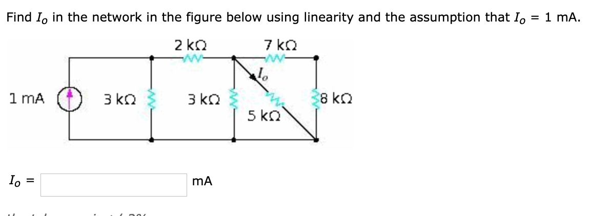 Solved Find Io in the network in the figure below using | Chegg.com