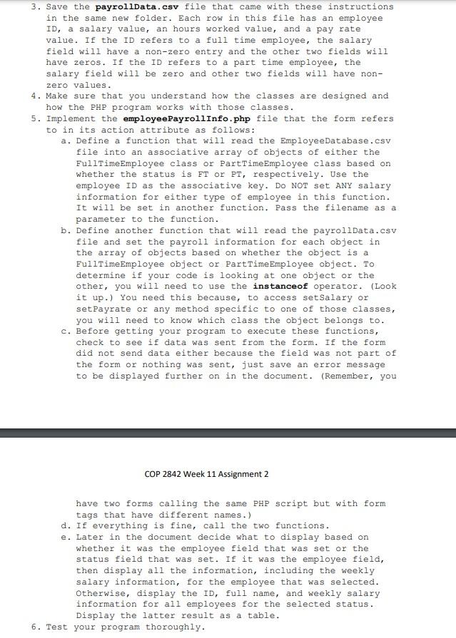 Solved EmployeeDataBase.csv: EmpID, Firstname, Lastname, | Chegg.com
