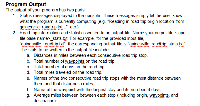 Overview and Requirements Write a program that reads | Chegg.com
