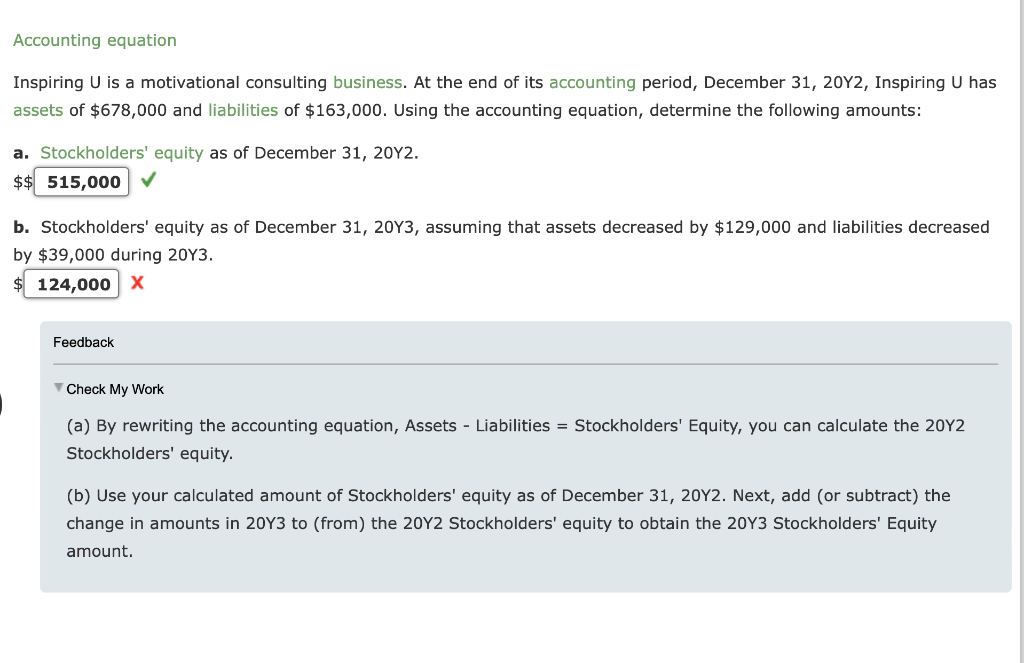 Solved Accounting equation Inspiring U is a motivational | Chegg.com Solved Accounting equation Inspiring U is a motivational | Chegg.com