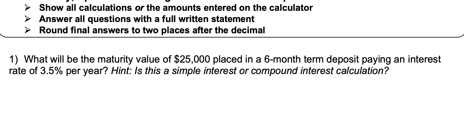 Solved Show all calculations or the amounts entered on the | Chegg.com