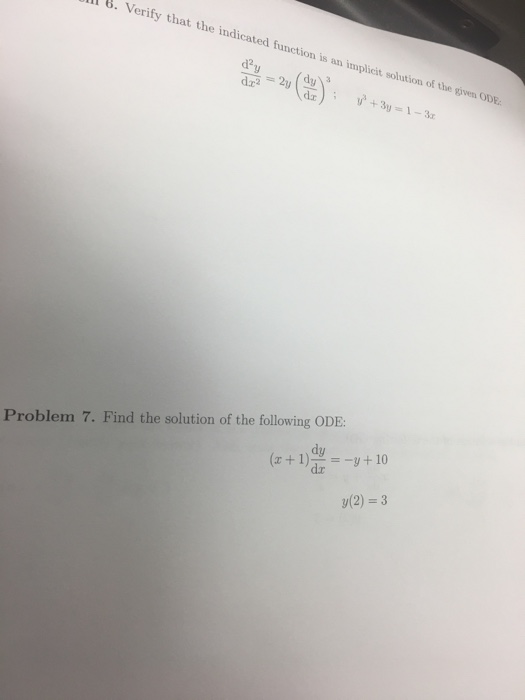 Solved Verify that the indicated function is an implicit | Chegg.com