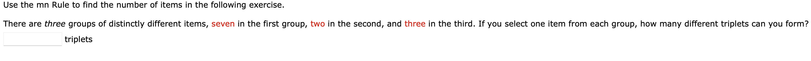 Solved triplets | Chegg.com