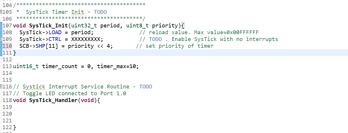 Code Composer Studio. Embedded Systems Interrupts | Chegg.com