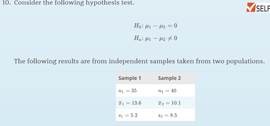 Solved Consider the following hypothesis test FInd p | Chegg.com