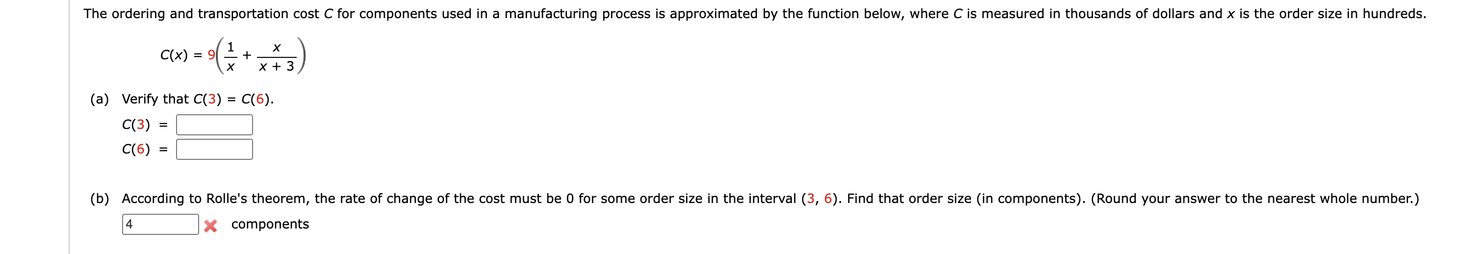 Solved Cx9x1x3x A Verify That C3c6 