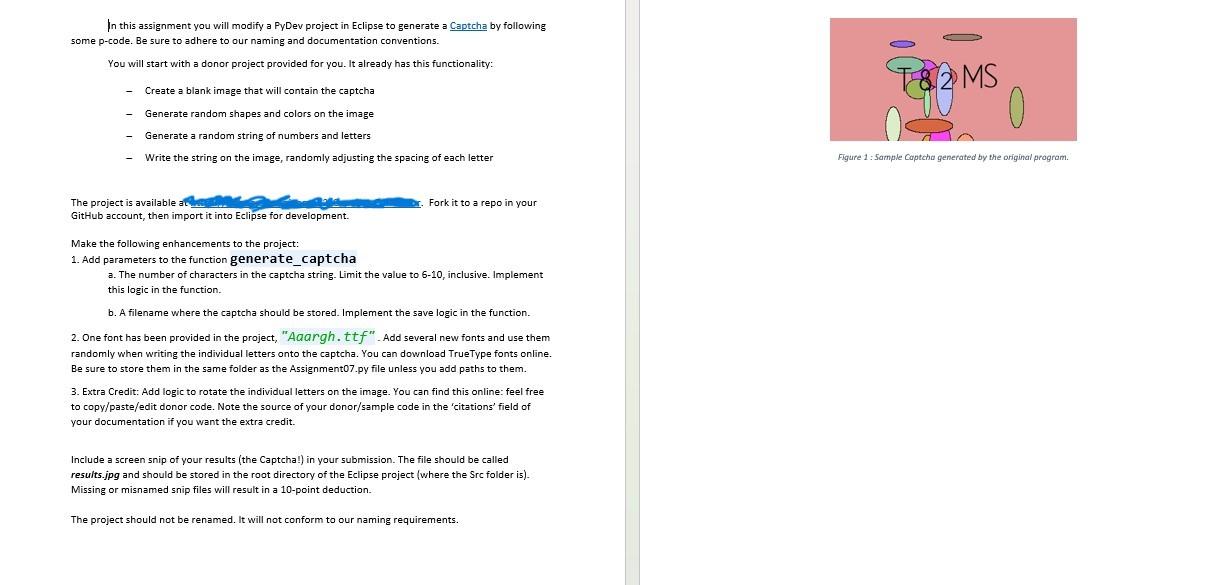 Solved In this assignment you will modify a PyDev project in | Chegg.com