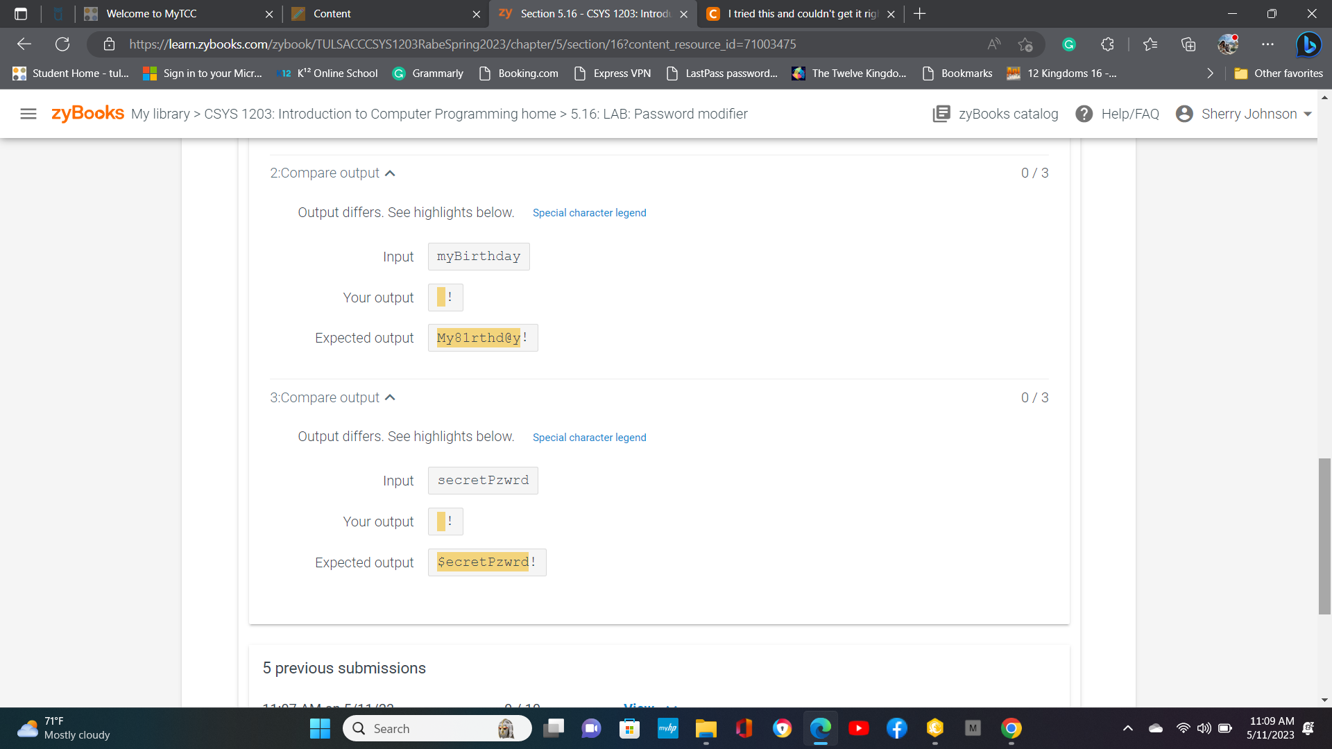 Solved For some reason the code I have isn't working, what | Chegg.com