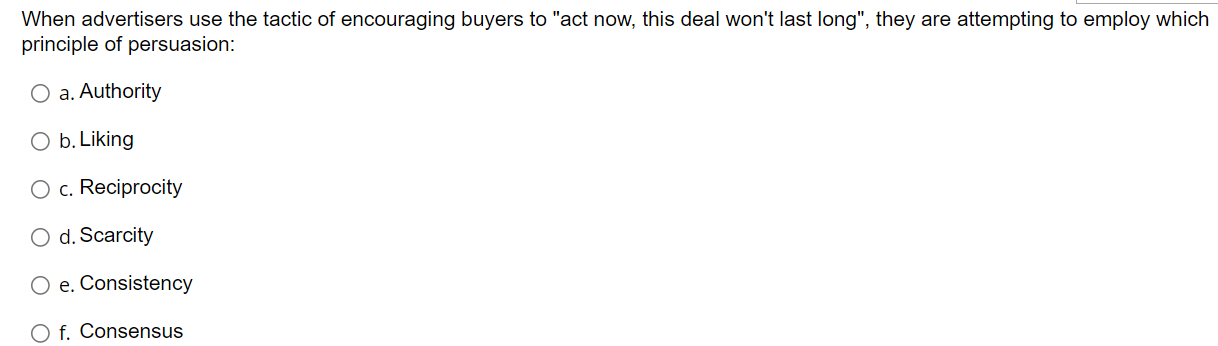Solved The things that people tend to say influence their | Chegg.com