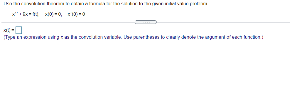 Solved Use the convolution theorem to obtain a formula for | Chegg.com