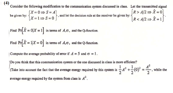 Solved Consider the following modification to the | Chegg.com
