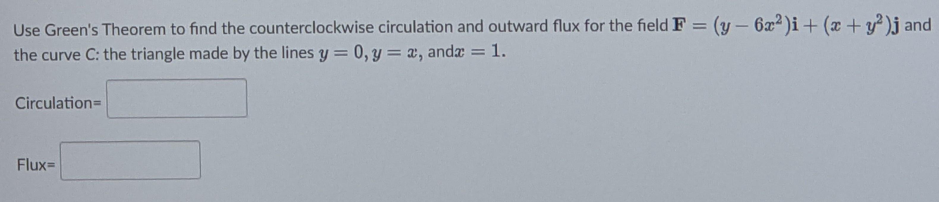 Solved - 2 Use Green's Theorem to find the counterclockwise | Chegg.com