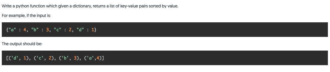 Solved Write a python function which given a dictionary, | Chegg.com